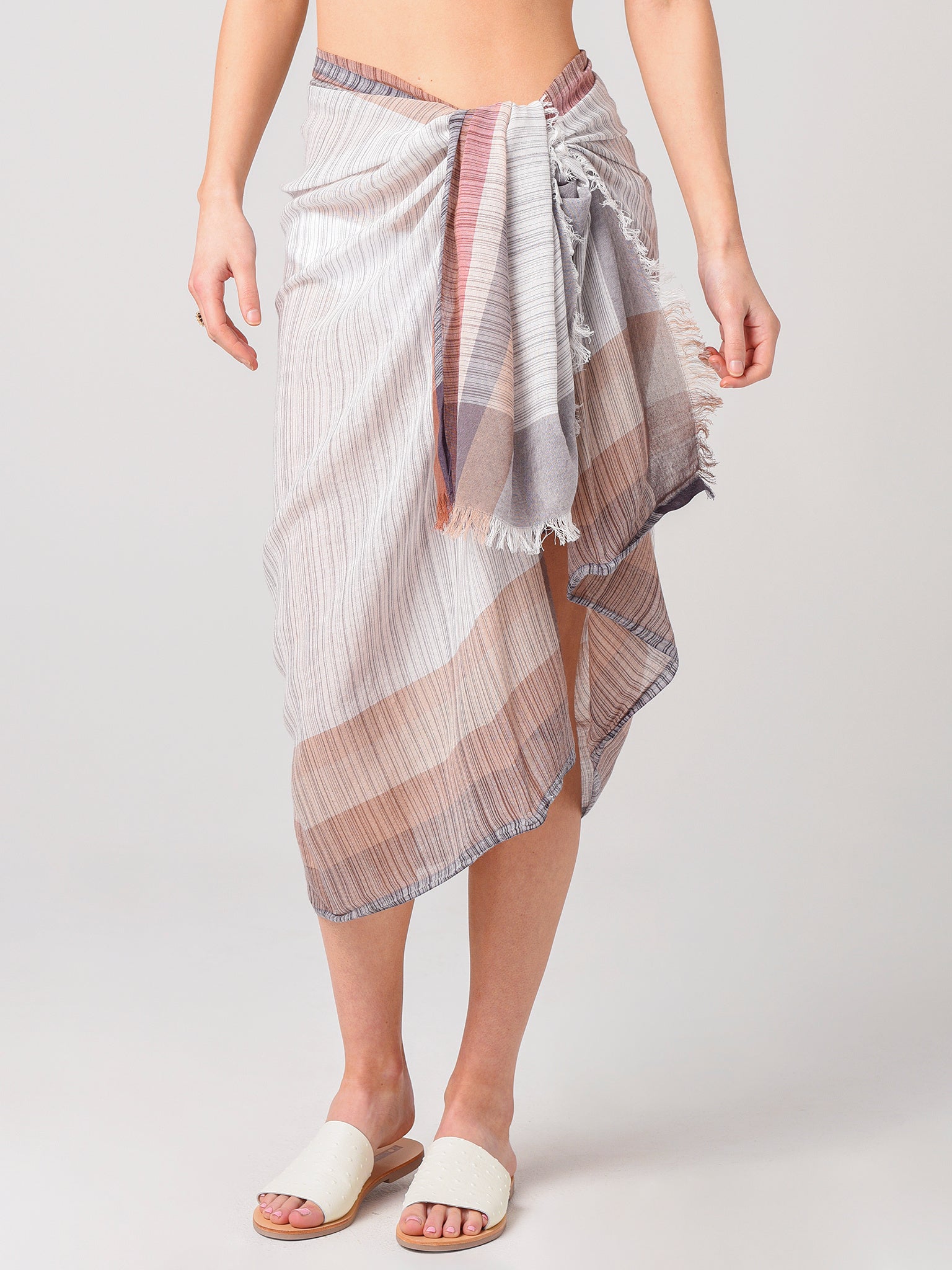 Echo Women’s Rainbow Stripe Pareo Wrap | $59.00 | Saint Bernard