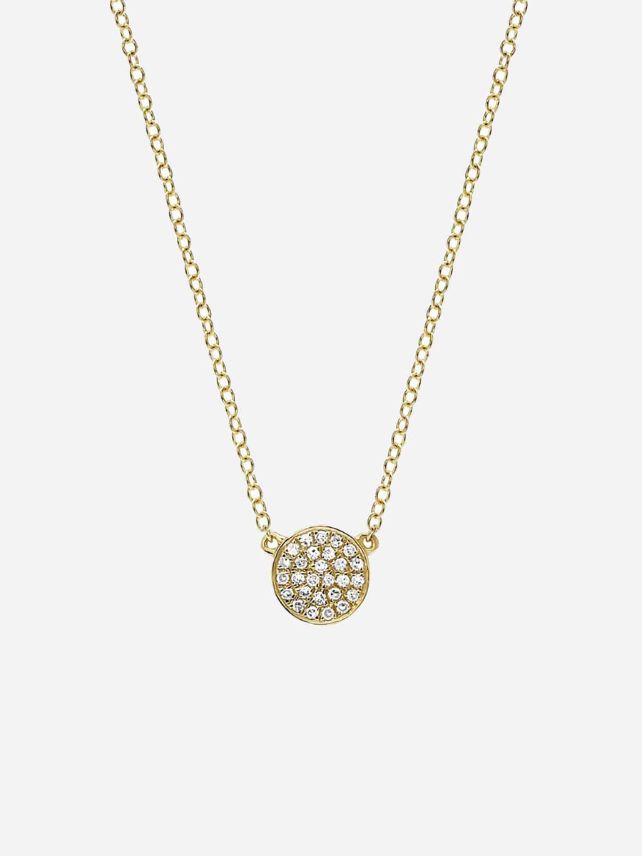 EF Collection Women's Mini Diamond Disc Necklace – Saint Bernard