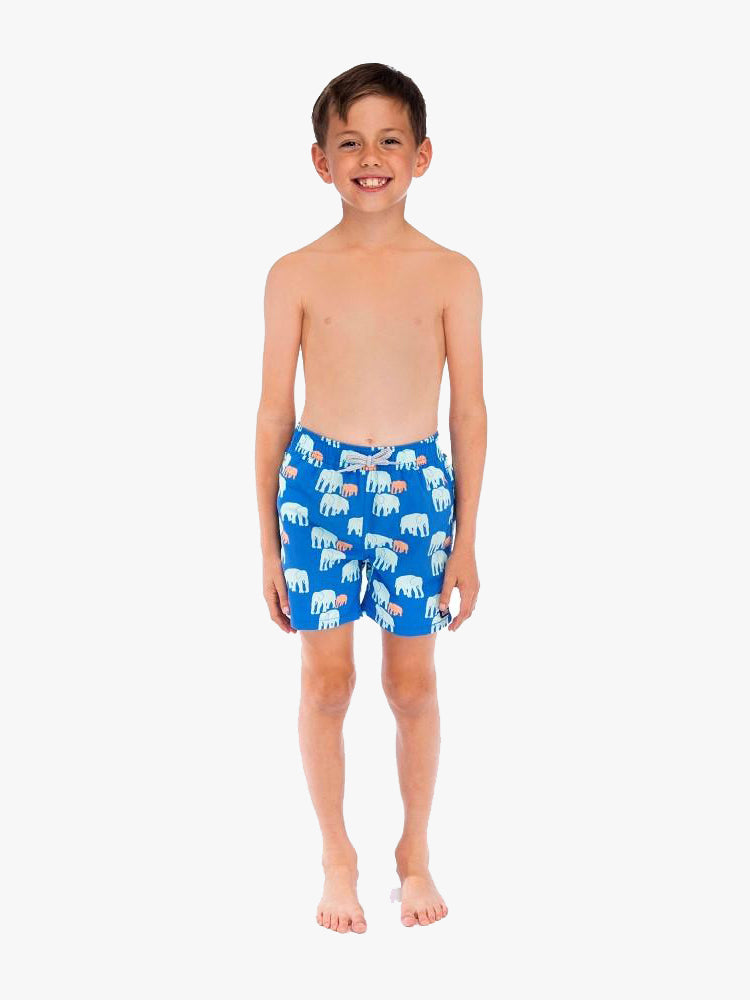 Tom & Teddy Boys Elephants Swim Trunks | $59.95 | Saint Bernard