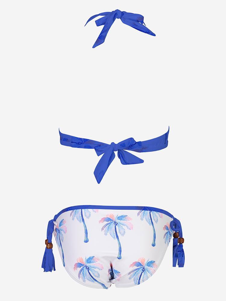 Snapper Rock Girls' Mooring Palms Halter Bikini - Saint Bernard