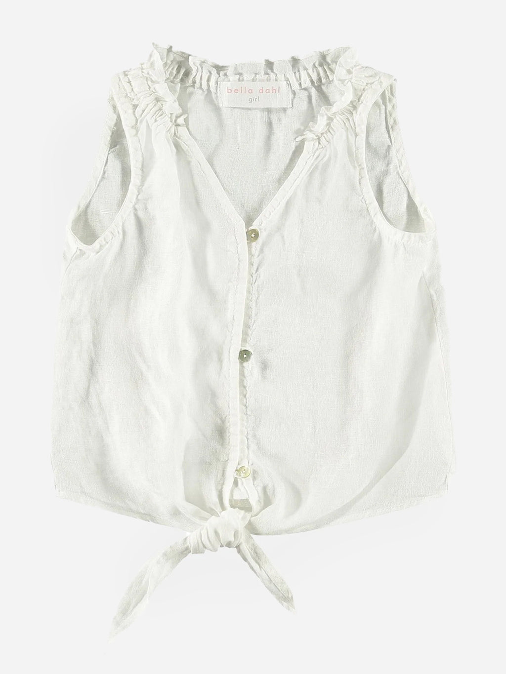 Bella Dahl Girls' Ruffle Neck Tie Front – Saint Bernard