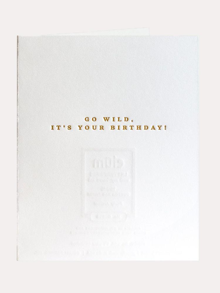 Elum Party Animal Birthday Greeting Card - Saint Bernard