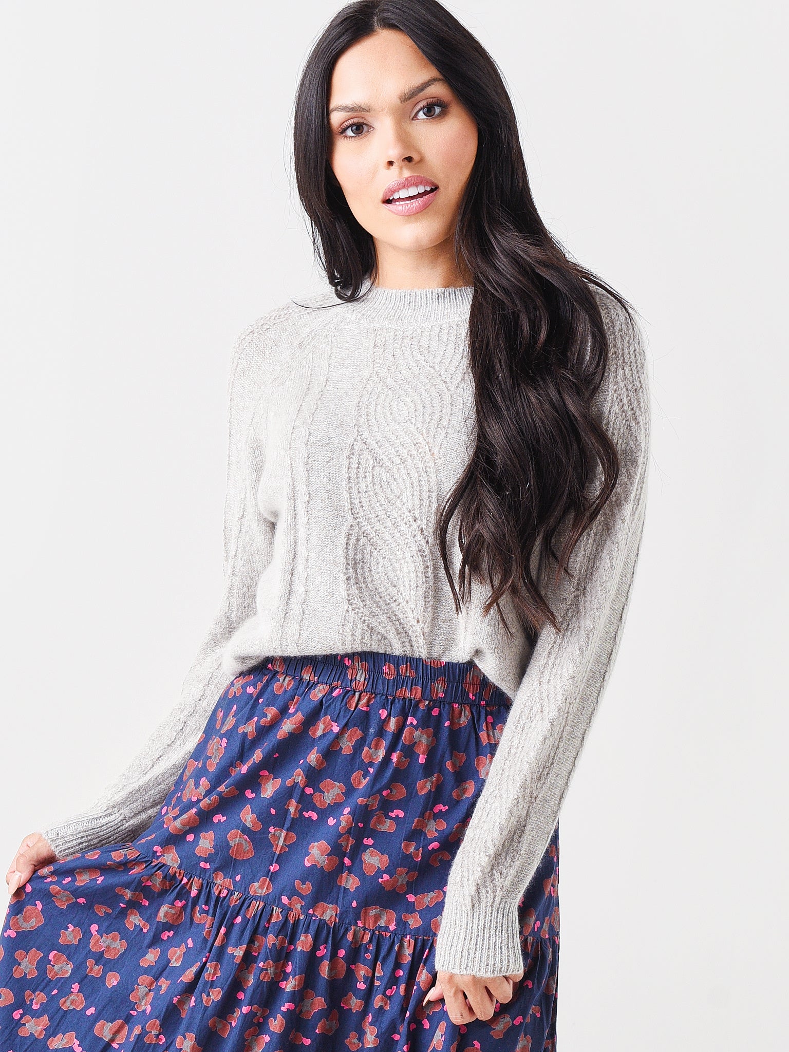 27 Miles Women's Genesis Chunky Knit Crew | $245.00 | Saint Bernard