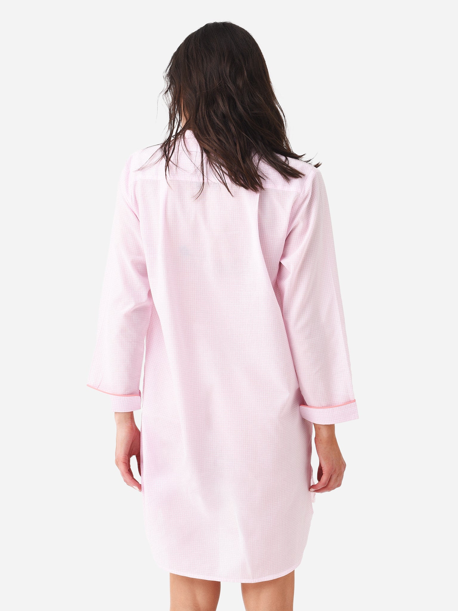 Lenora Women's Classic Gingham Nightshirt | $126.00 | Saint Bernard
