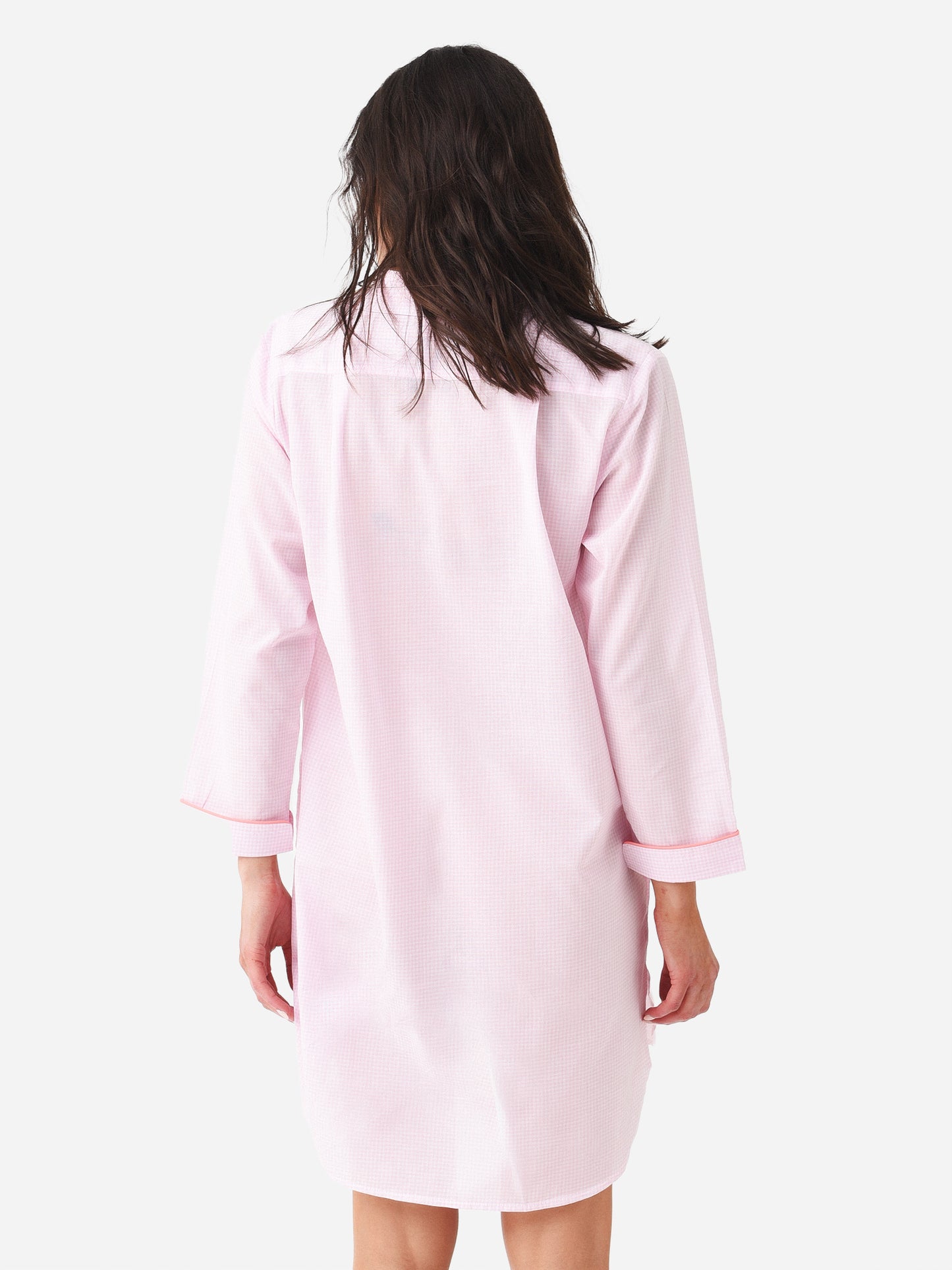 Lenora Women's Classic Gingham Nightshirt – saintbernard.com