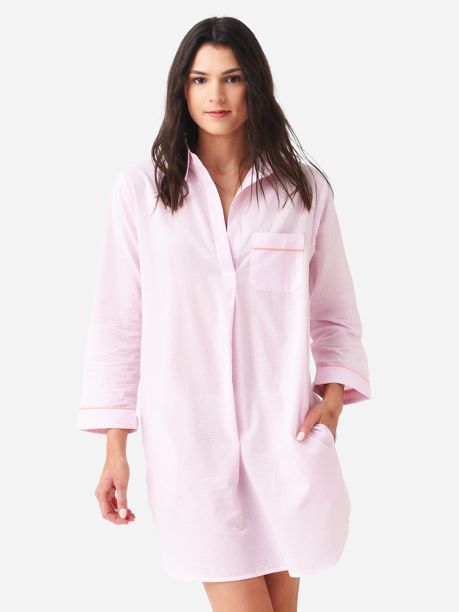 Lenora Women's Classic Gingham Nightshirt – Saint Bernard