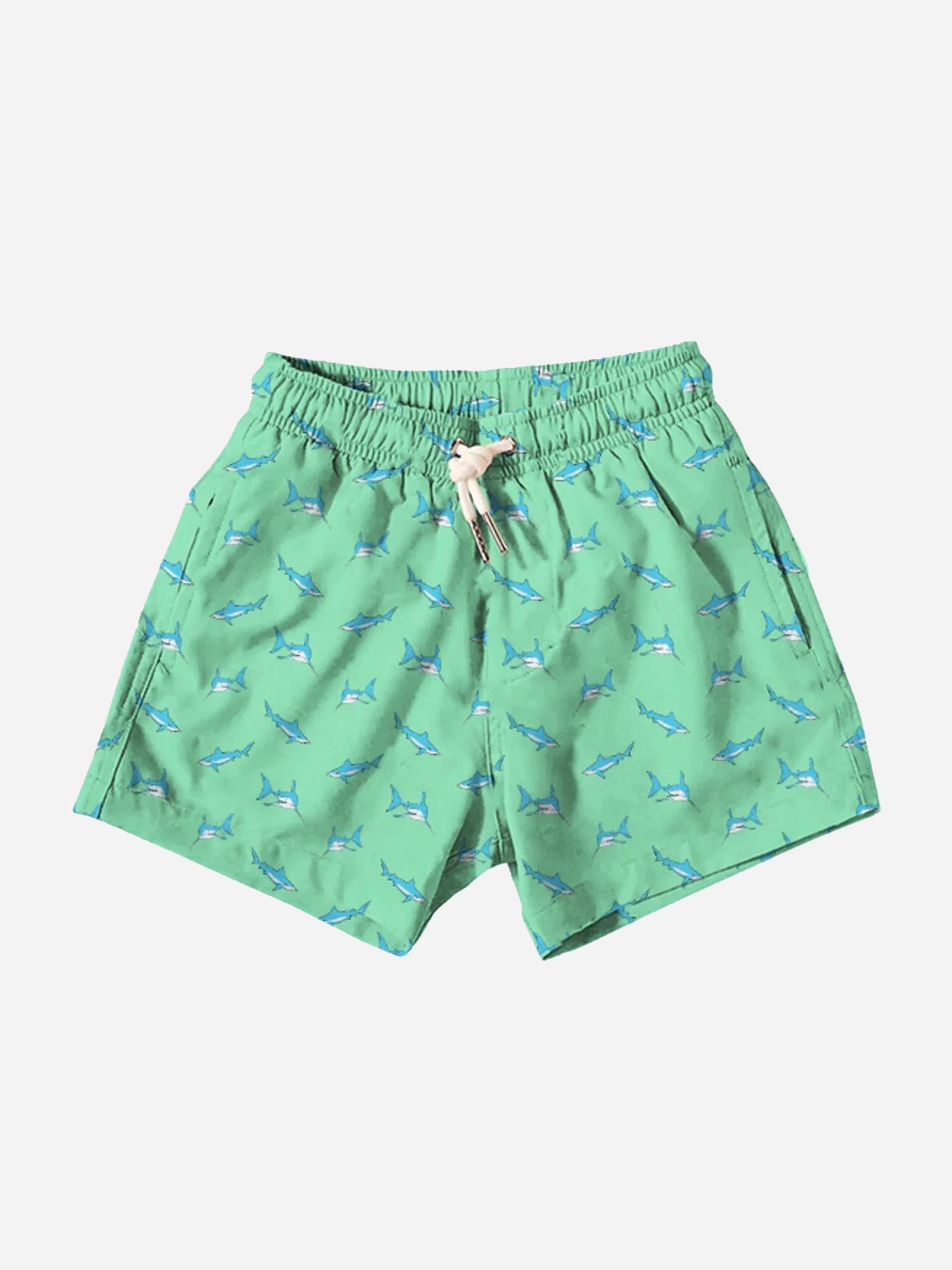 Bermies Boys' Green Shark Swim Trunk – saintbernard.com