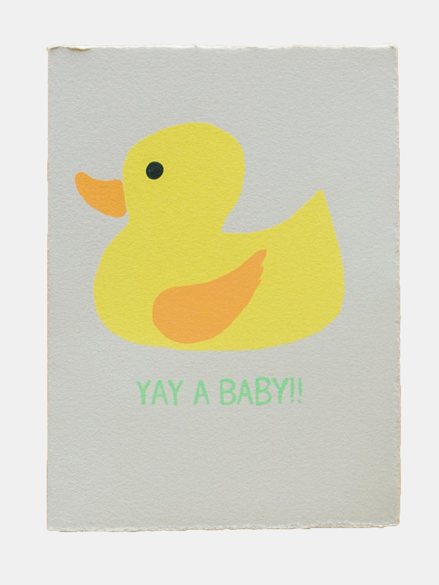 Alphabet Studios Yay A Baby Card | $5.00 | Saint Bernard