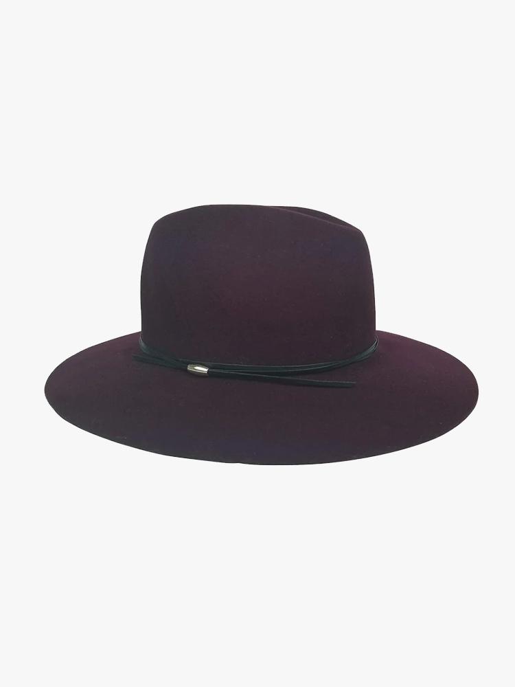 Hat Attack Madison Hat With Narrow Leather With Beads – saintbernard.com