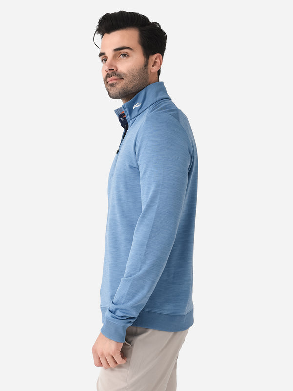 KJUS Men's Liam Techwool Half-Zip - Saint Bernard