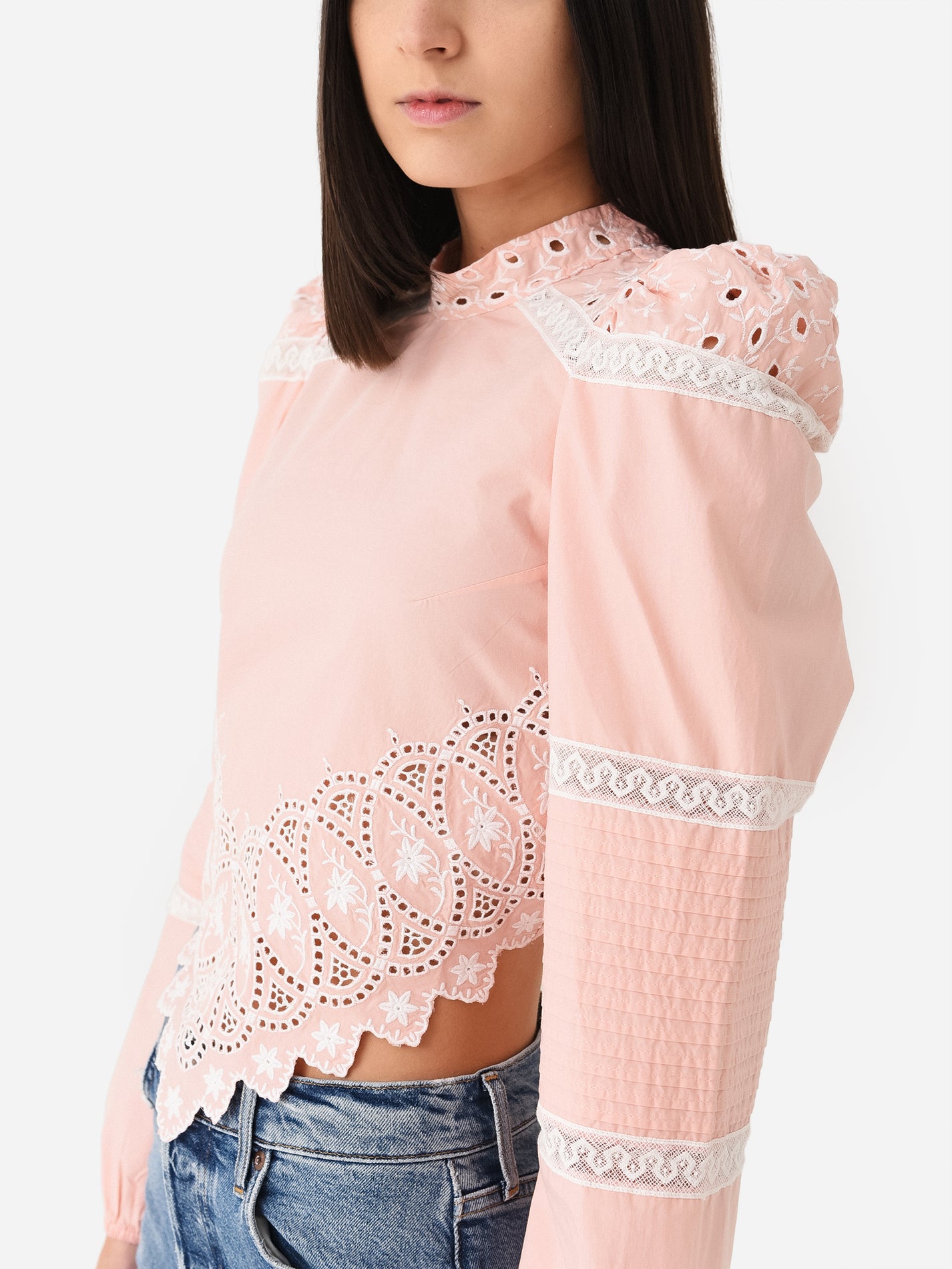 LoveShackFancy Women's Hito Handkerchief Top – saintbernard.com