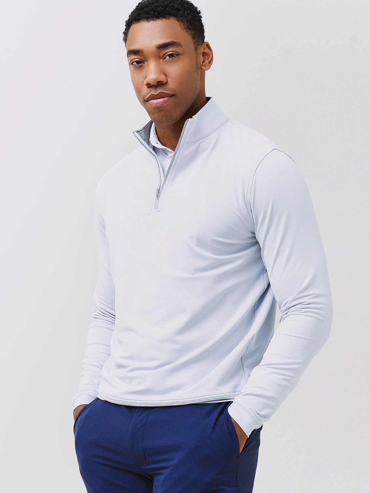 Peter Millar Crown Sport Men's Perth Stretch Loop Terry Quarter-Zip ...