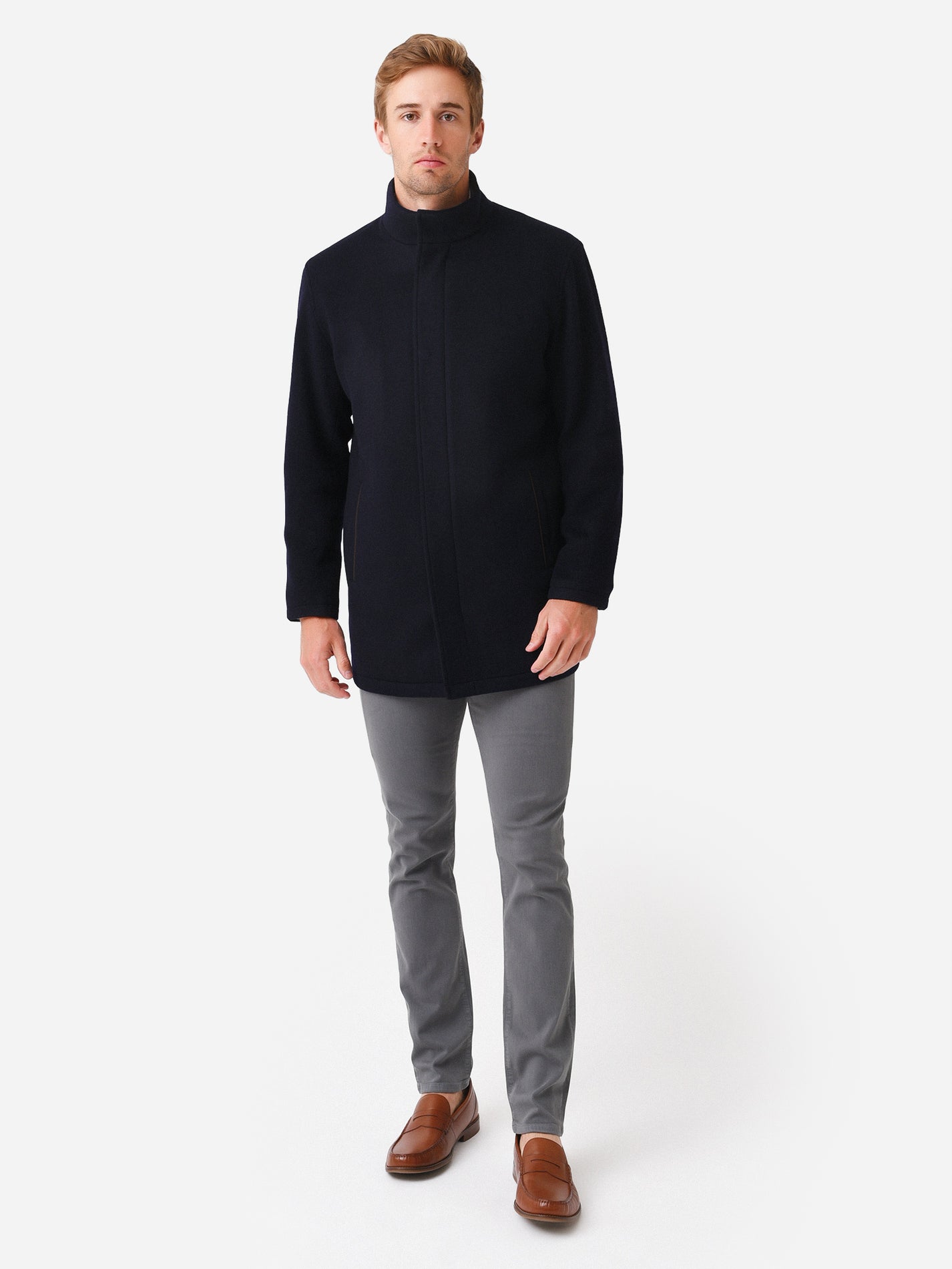 Peter Millar Men's Crown Flex Fleece City Coat | $748.00 | Saint Bernard
