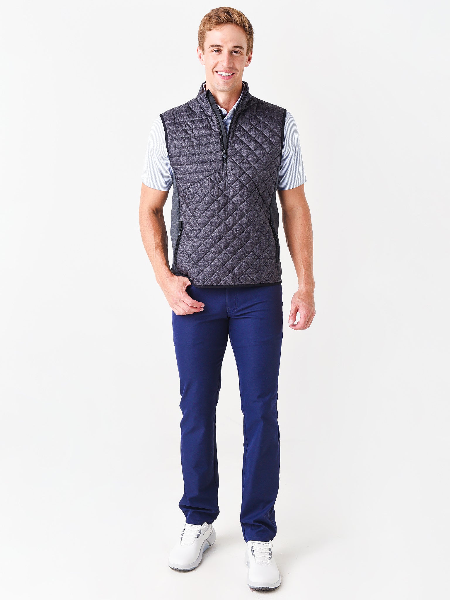 Greyson Men's Yukon Half Zip Hybrid Vest – saintbernard.com