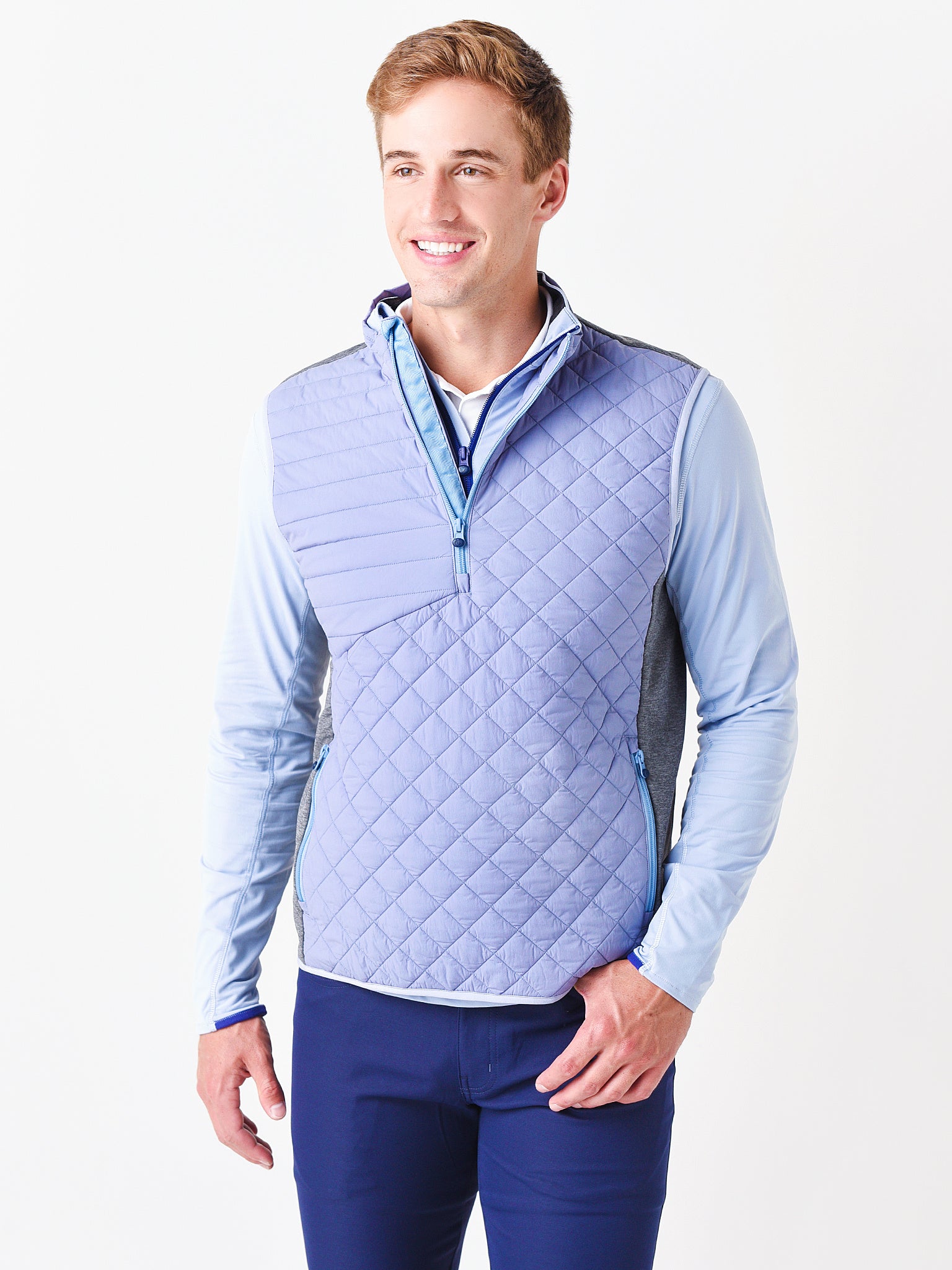 Greyson Men's Yukon Half Zip Hybrid Vest – Saint Bernard