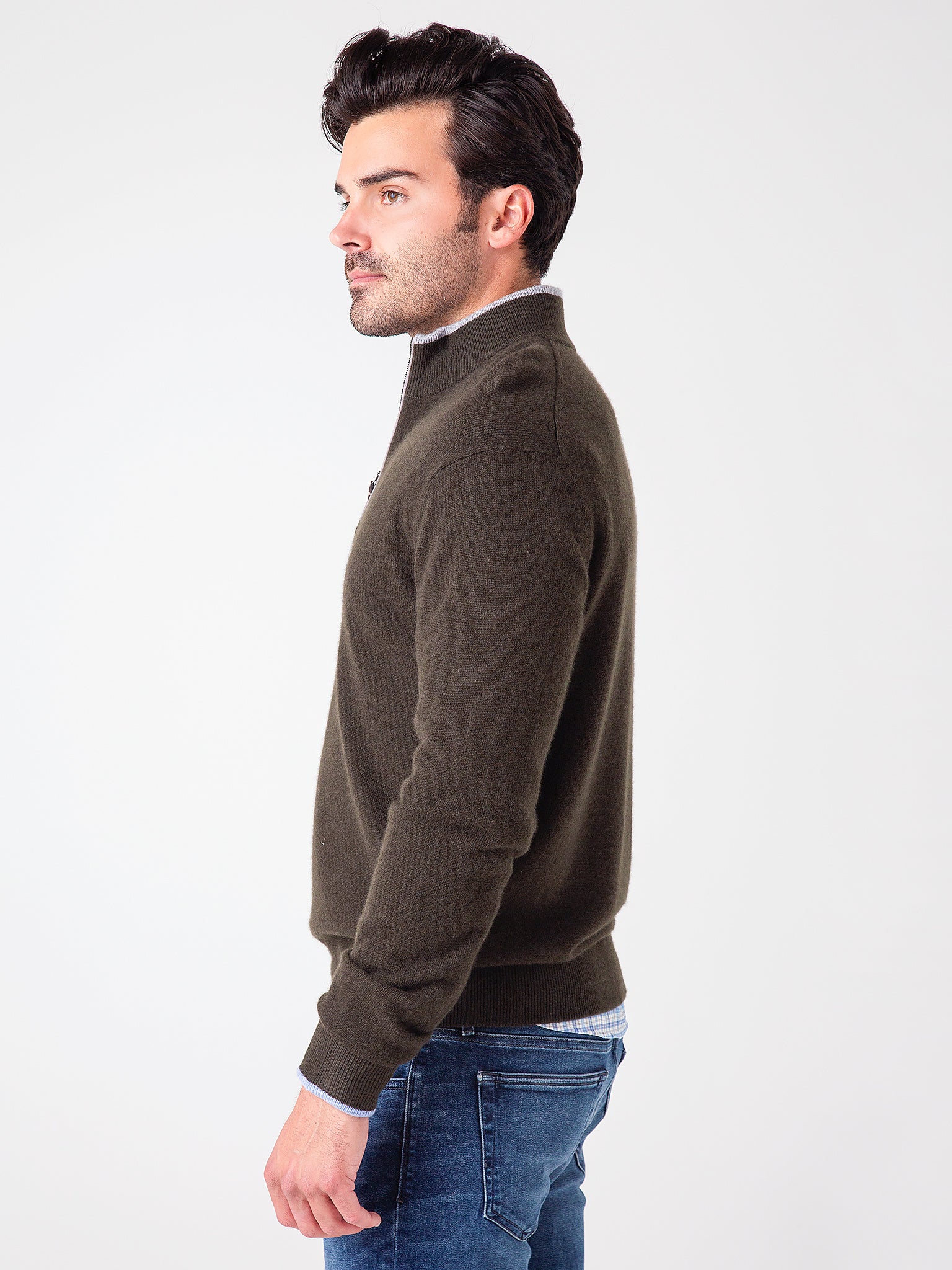 Greyson Men's Sebonack Quarter-Zip Golf Sweater | $285.00 | Saint Bernard