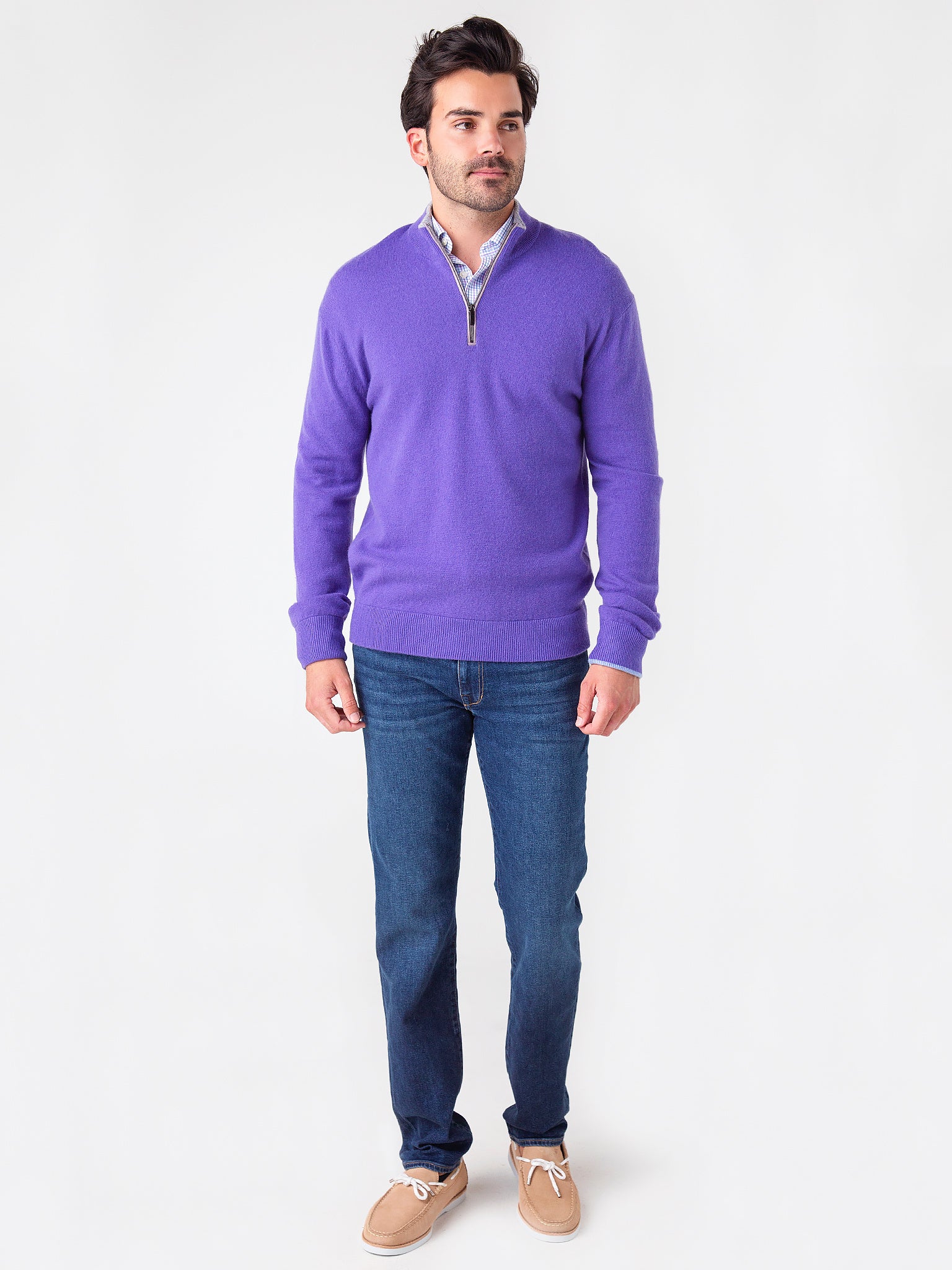 Greyson Men's Sebonack Quarter-Zip Golf Sweater | $285.00 | Saint Bernard