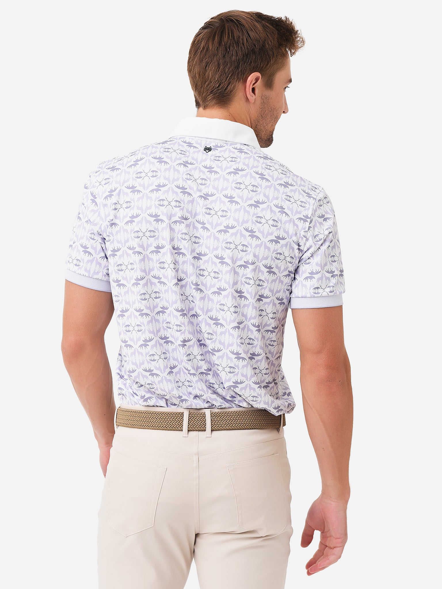 Greyson Men's Wolf Labyrinth Polo – saintbernard.com