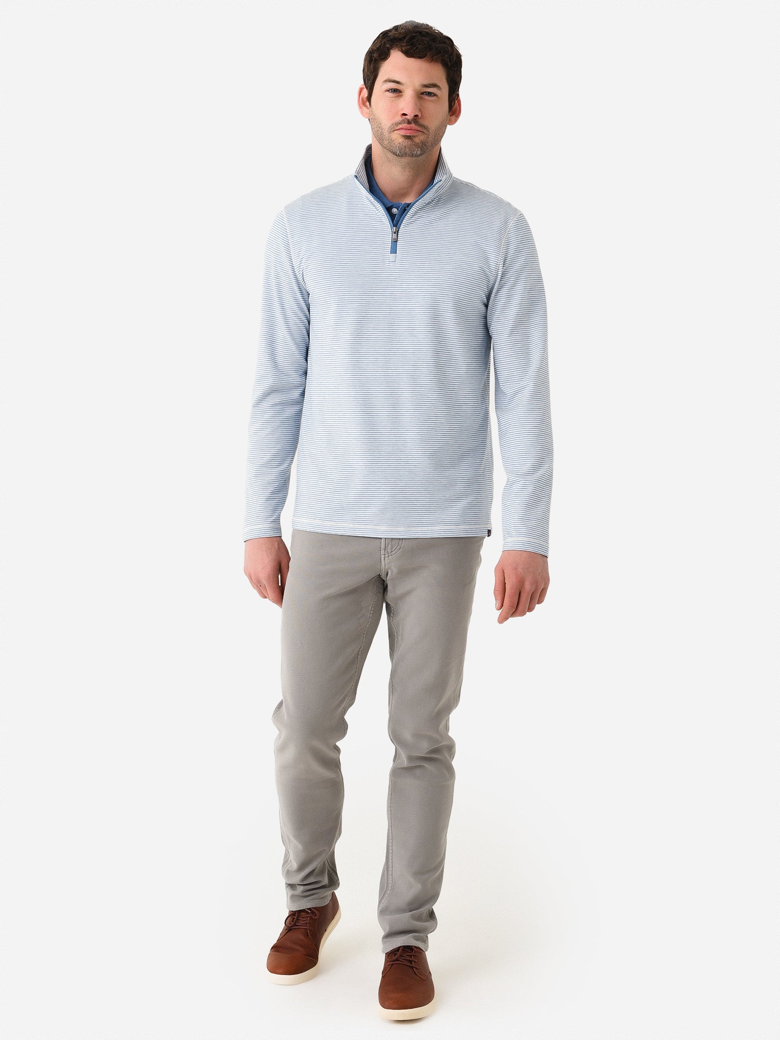 Faherty Brand Men's Movement Quarter-Zip#N# #N# #N# - Saint Bernard