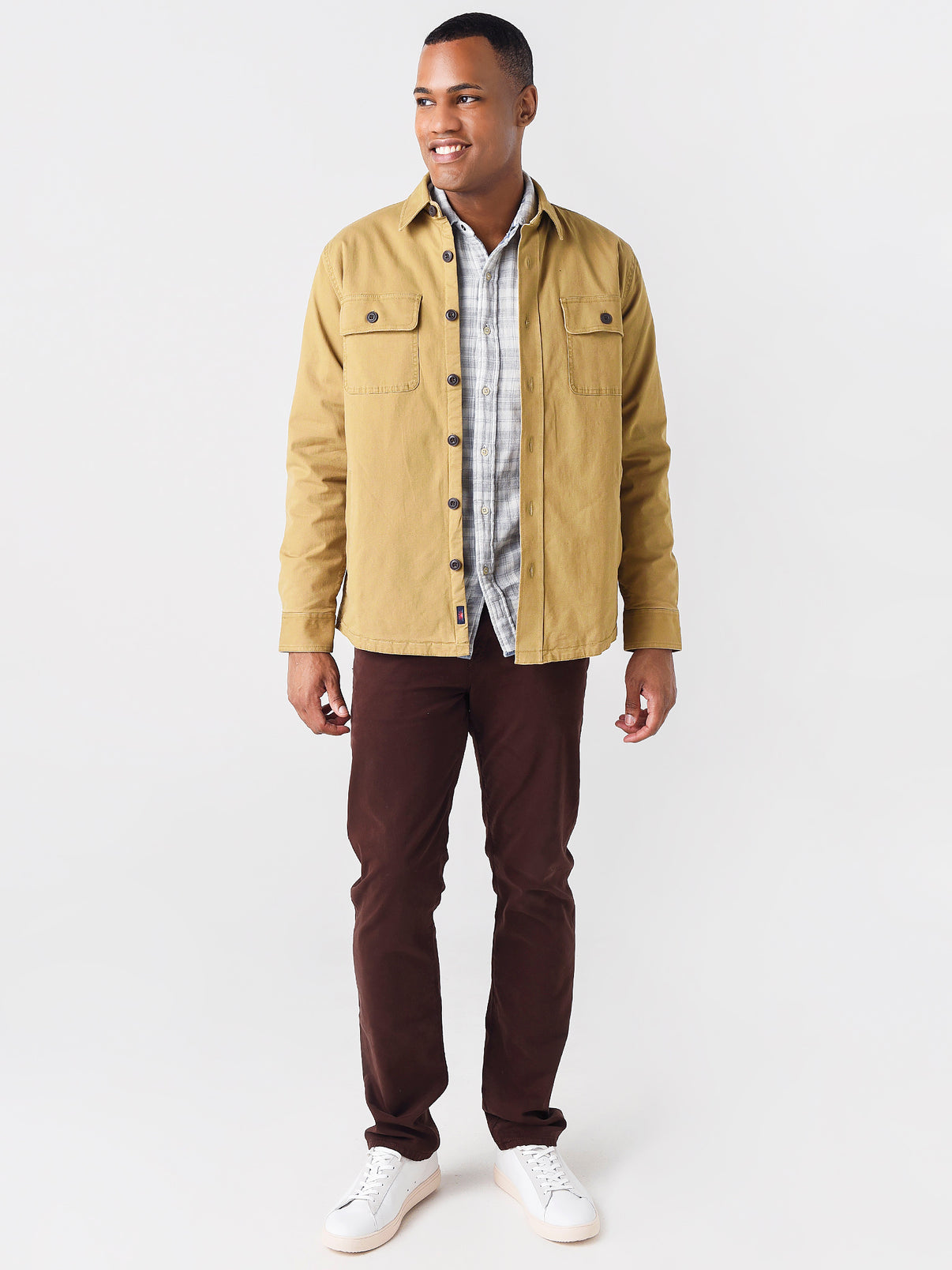 Faherty Brand Men's Stretch Blanket Lined CPO Jacket – saintbernard.com