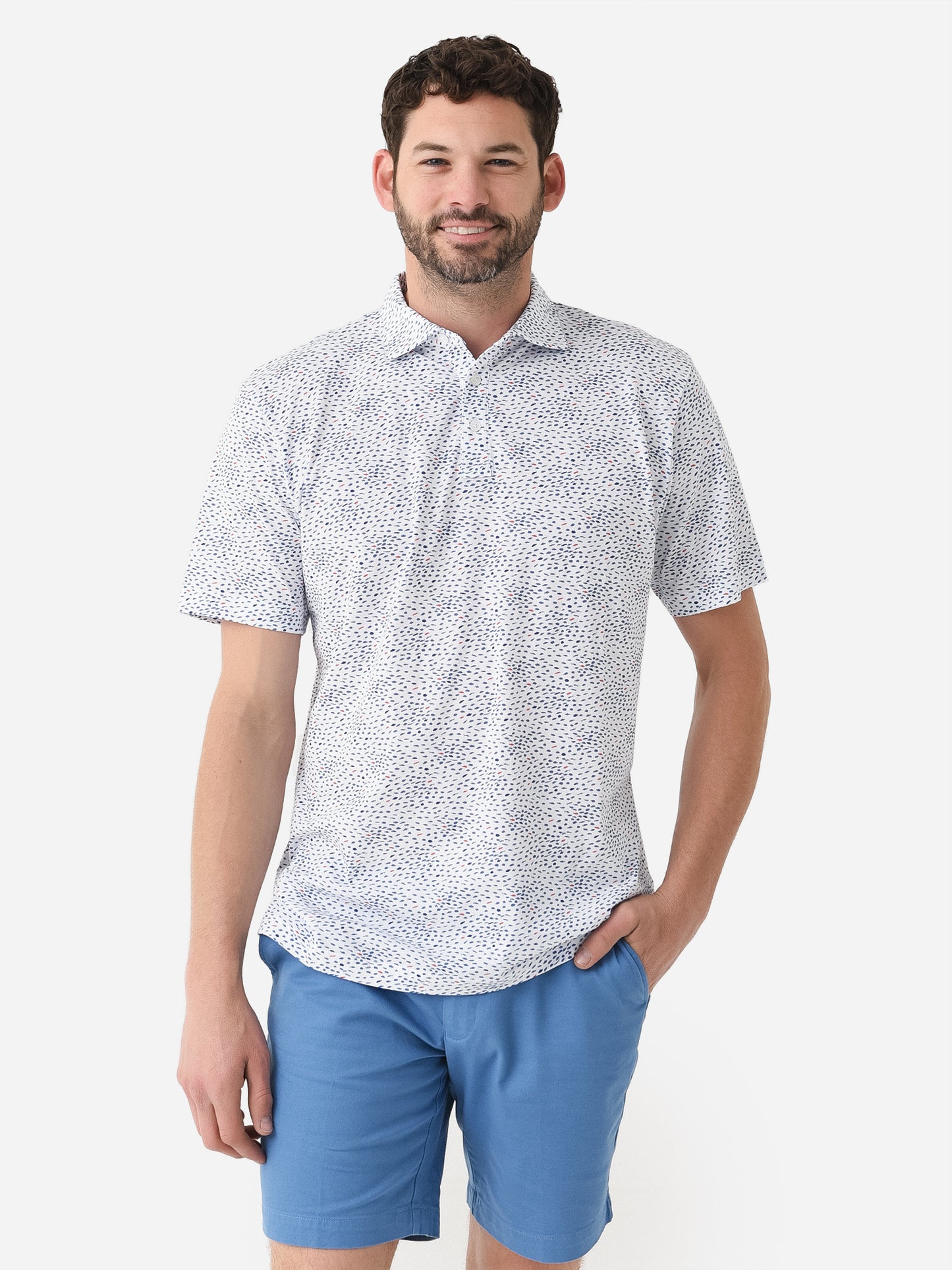 Peter Millar Crown Men's Pilot Mill Ocean Traffic Printed Polo ...