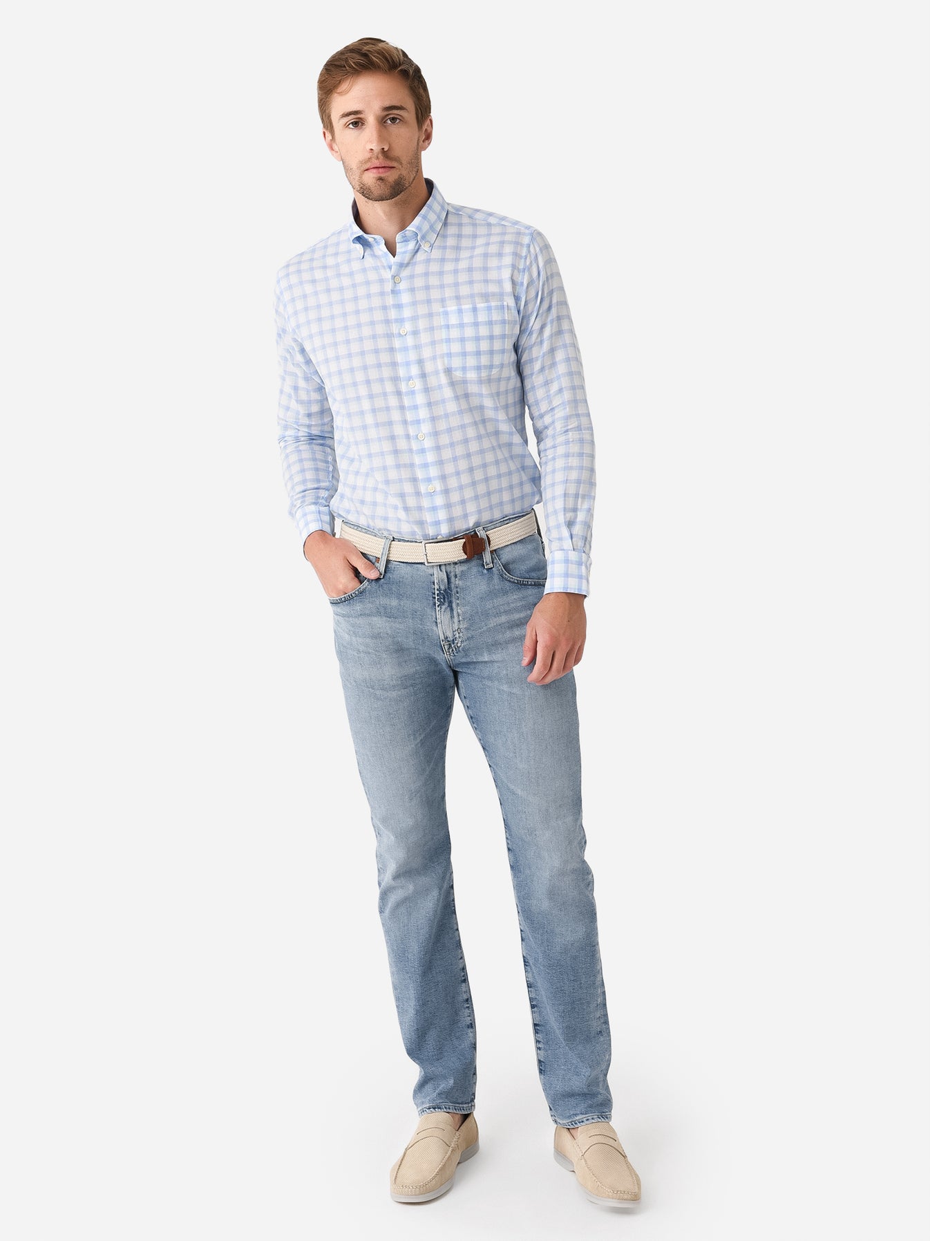 Peter Millar Crown Men's Finley Summer Soft Cotton Sport Shirt ...