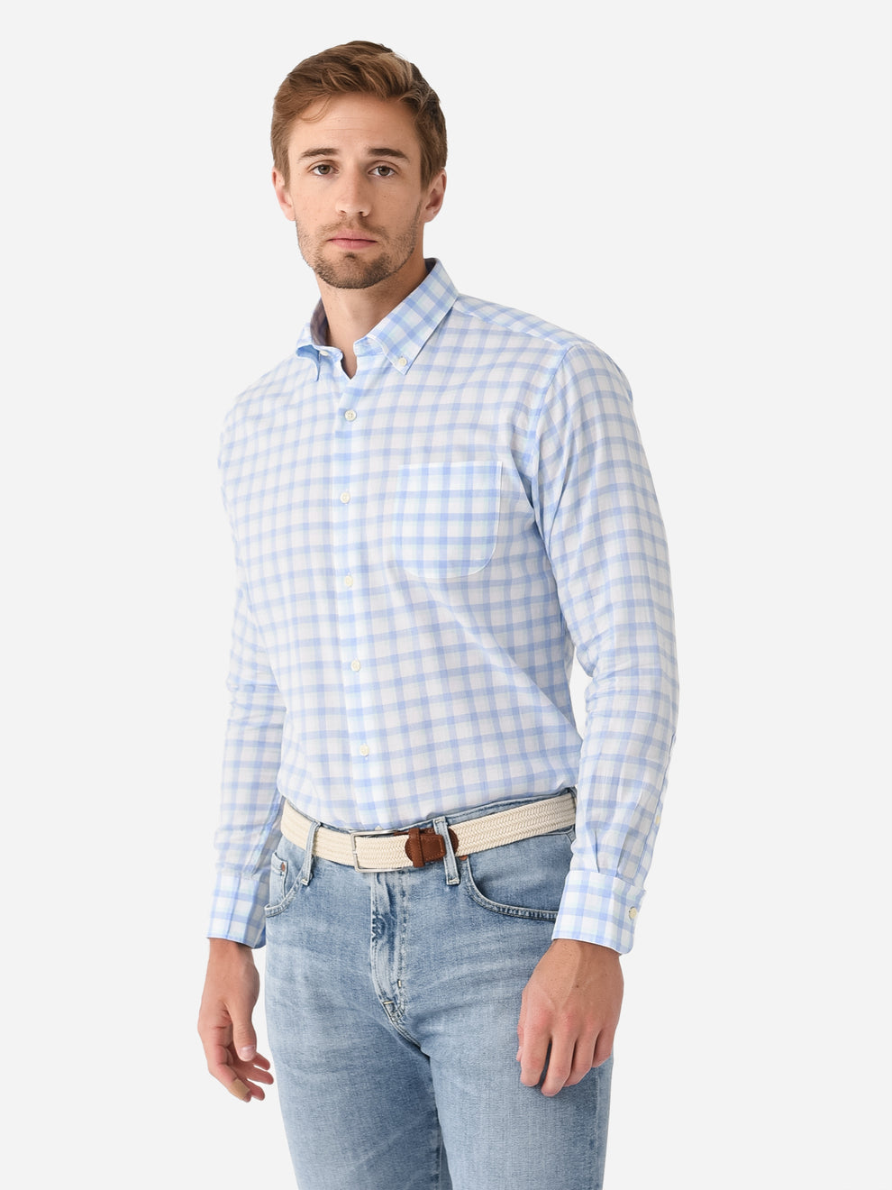 Peter Millar Crown Men's Finley Summer Soft Cotton Sport Shirt ...