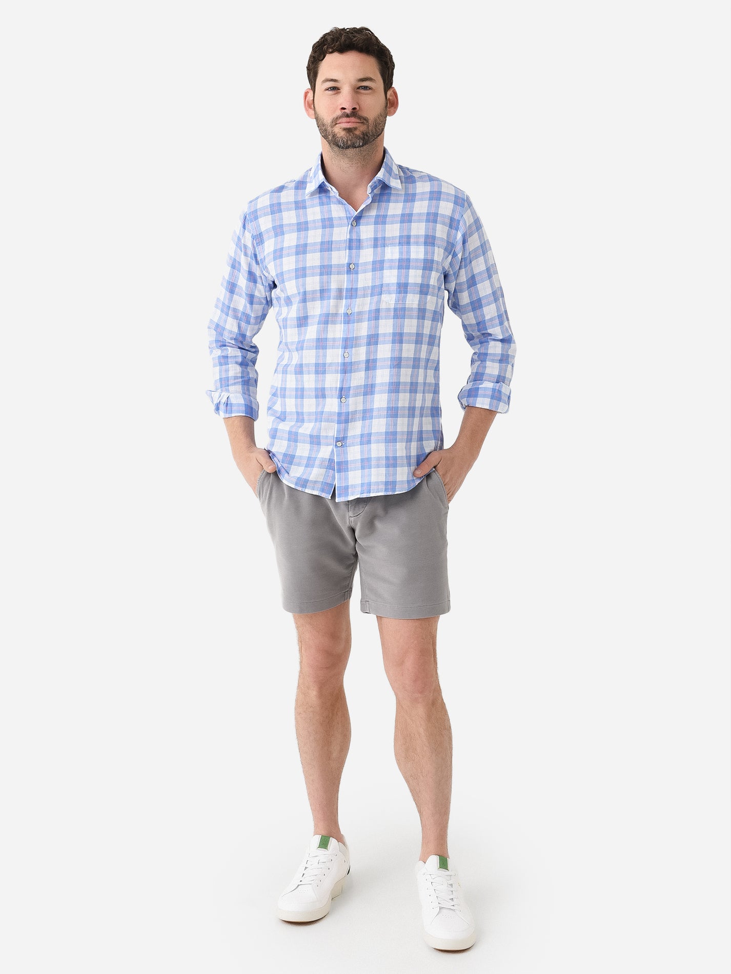 Peter Millar Crown Men's Menlo Cotton Sport Shirt – saintbernard.com