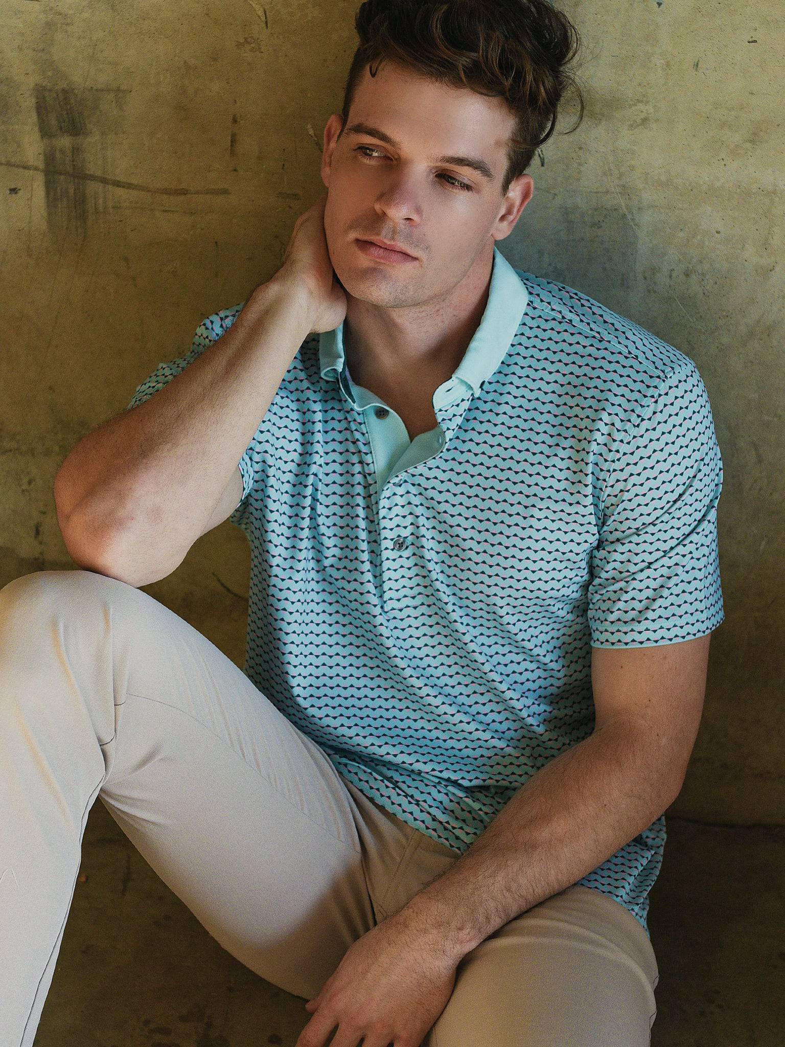 Greyson Men's Jaws Polo – saintbernard.com