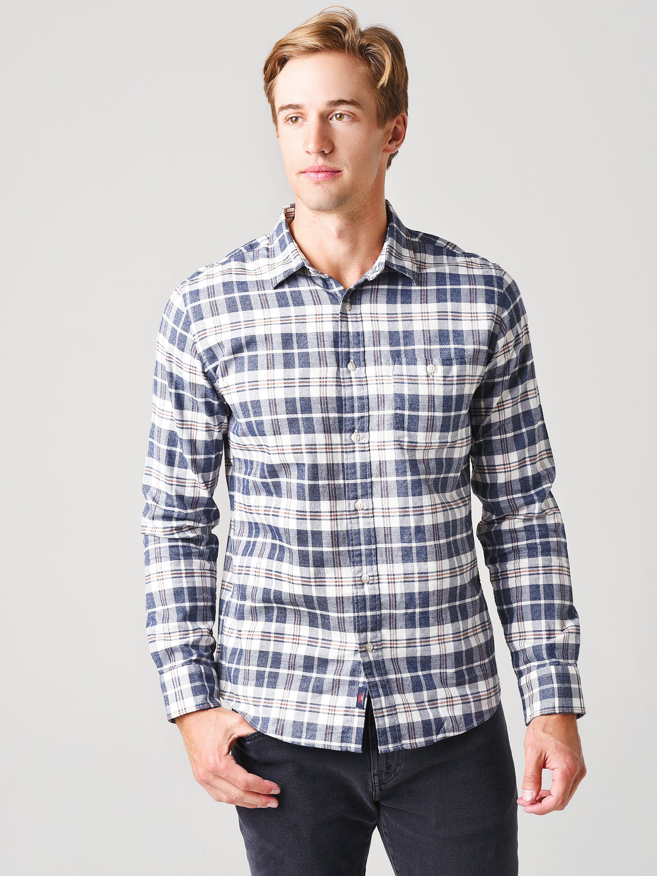 Faherty Brand Men's Stretch Featherweight Flannel Shirt | $148.00 ...