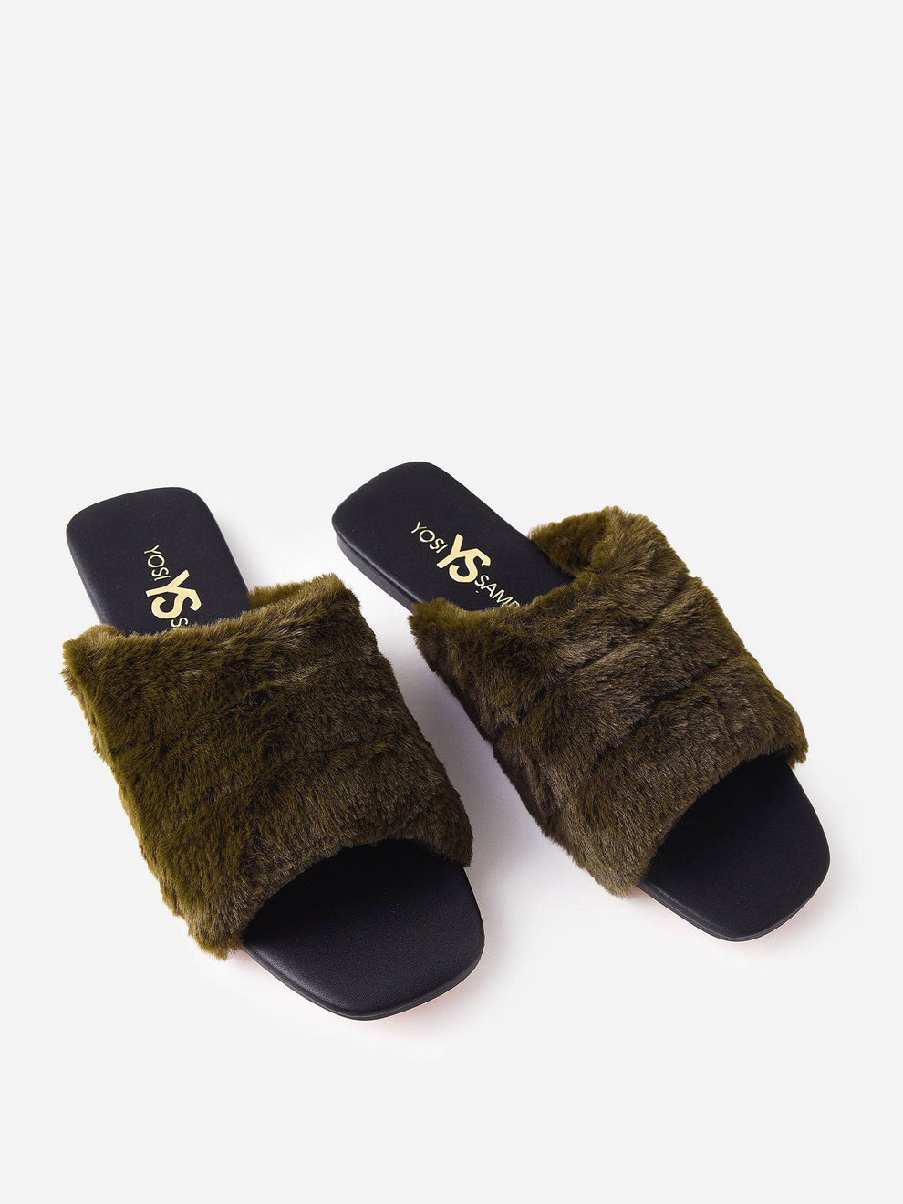 Yosi Samra Women's Nora Faux Fur Slide – saintbernard.com