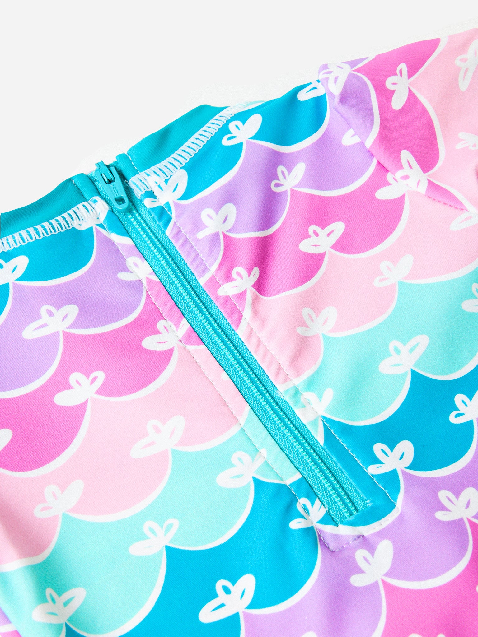 Rufflebutts Baby Girls' Long Sleeve Onesie Rash Guard - Saint Bernard