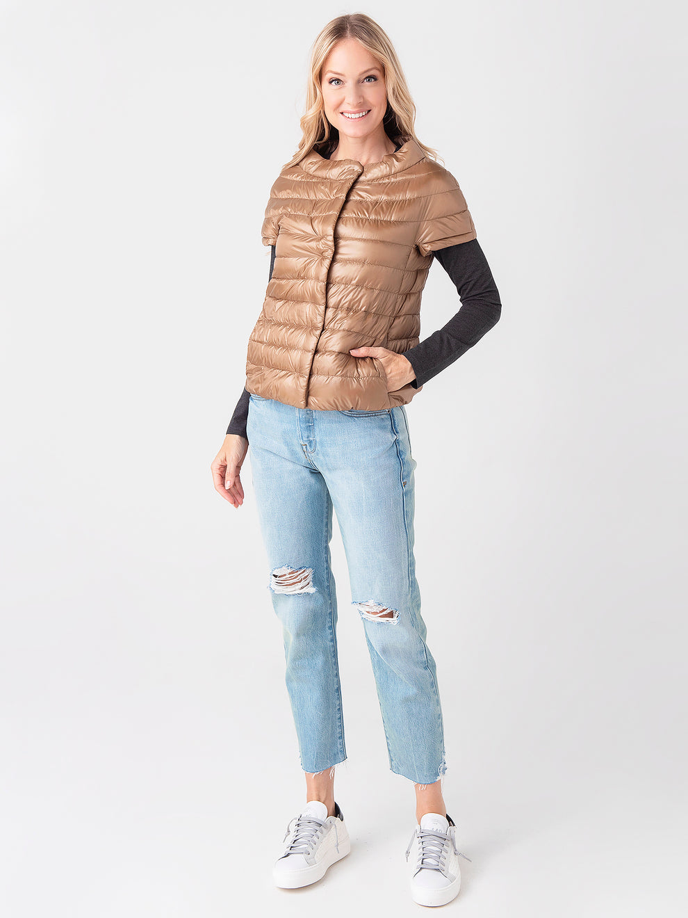Herno Women's Woven Jacket | $450.00 | Saint Bernard