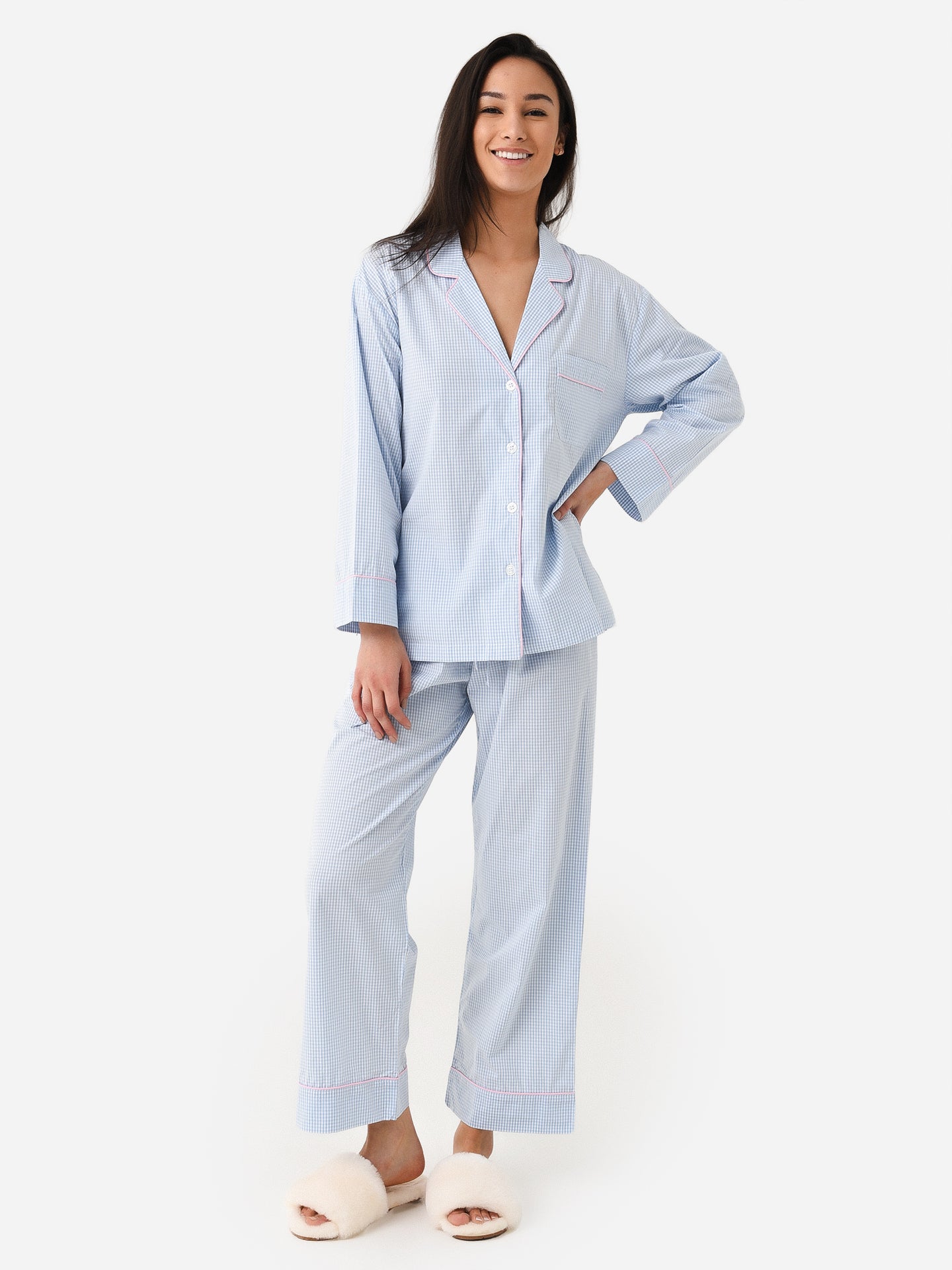Lenora Women's Classic Cotton Pajama Set – Saint Bernard