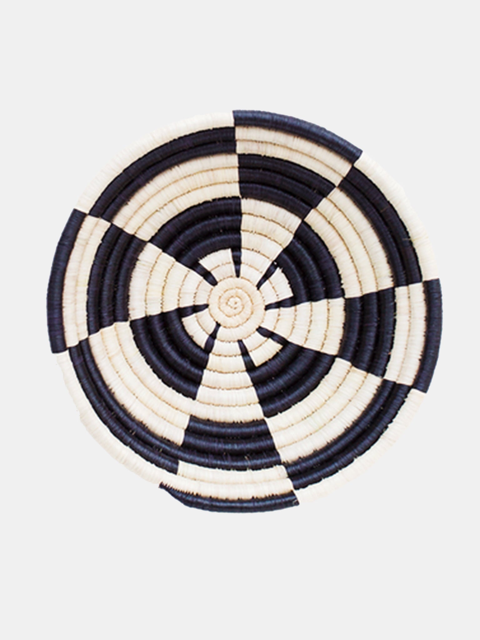 Indego Africa Mini Raffia Plateau Geo Basket | $36.00 | Saint Bernard