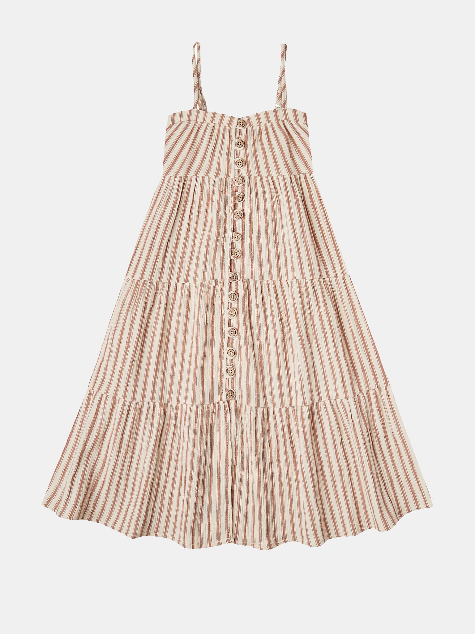 Rylee + Cru Girls' Striped Tiered Maxi Dress | $66.00 | Saint Bernard