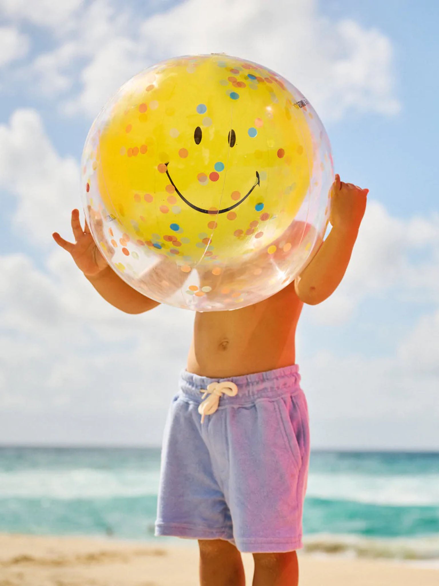 Sunnylife Inflatable Smiley Beach Ball - Saint Bernard