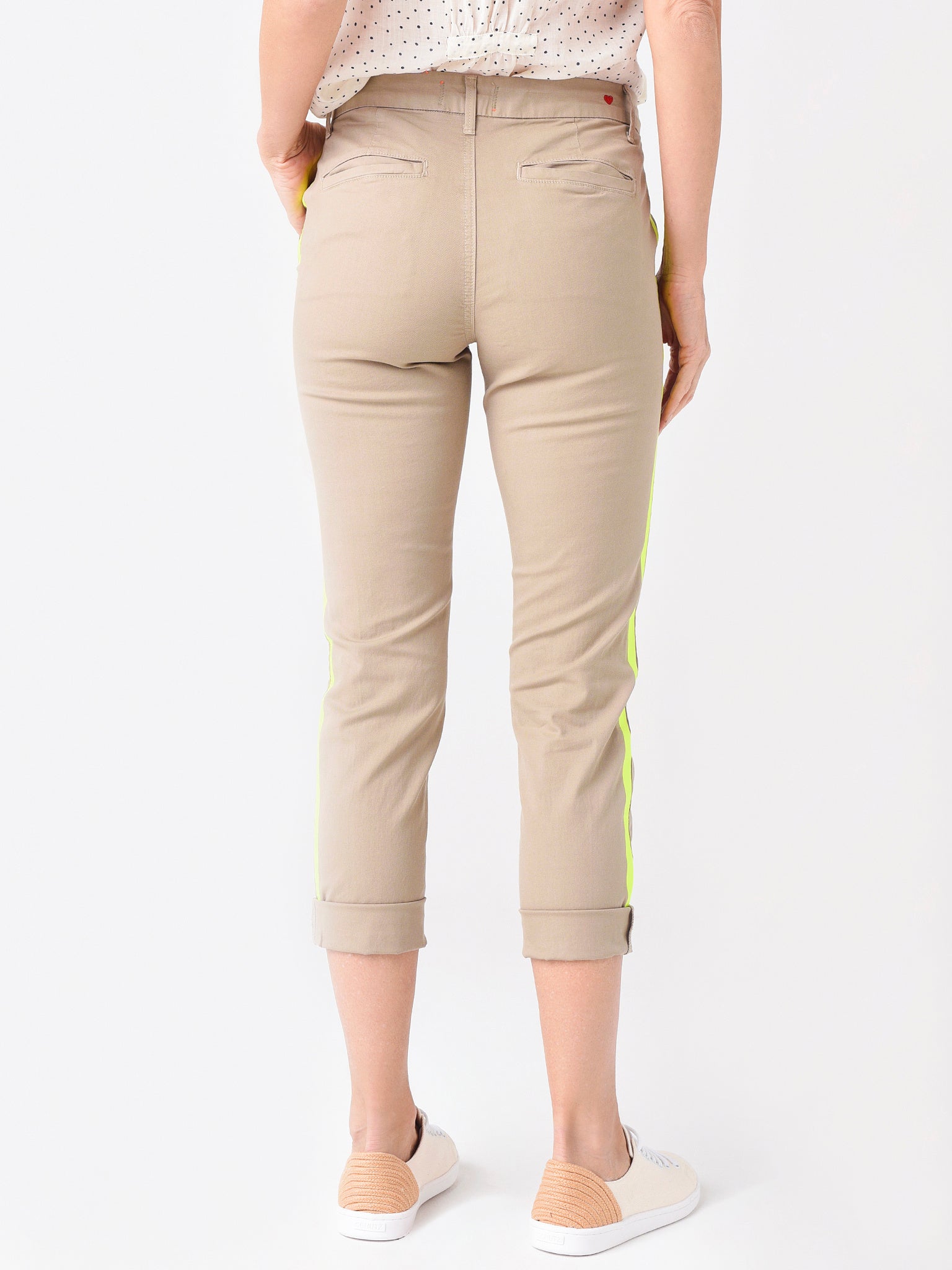Sundry Women's Stripe Roll Up Trouser - Saint Bernard
