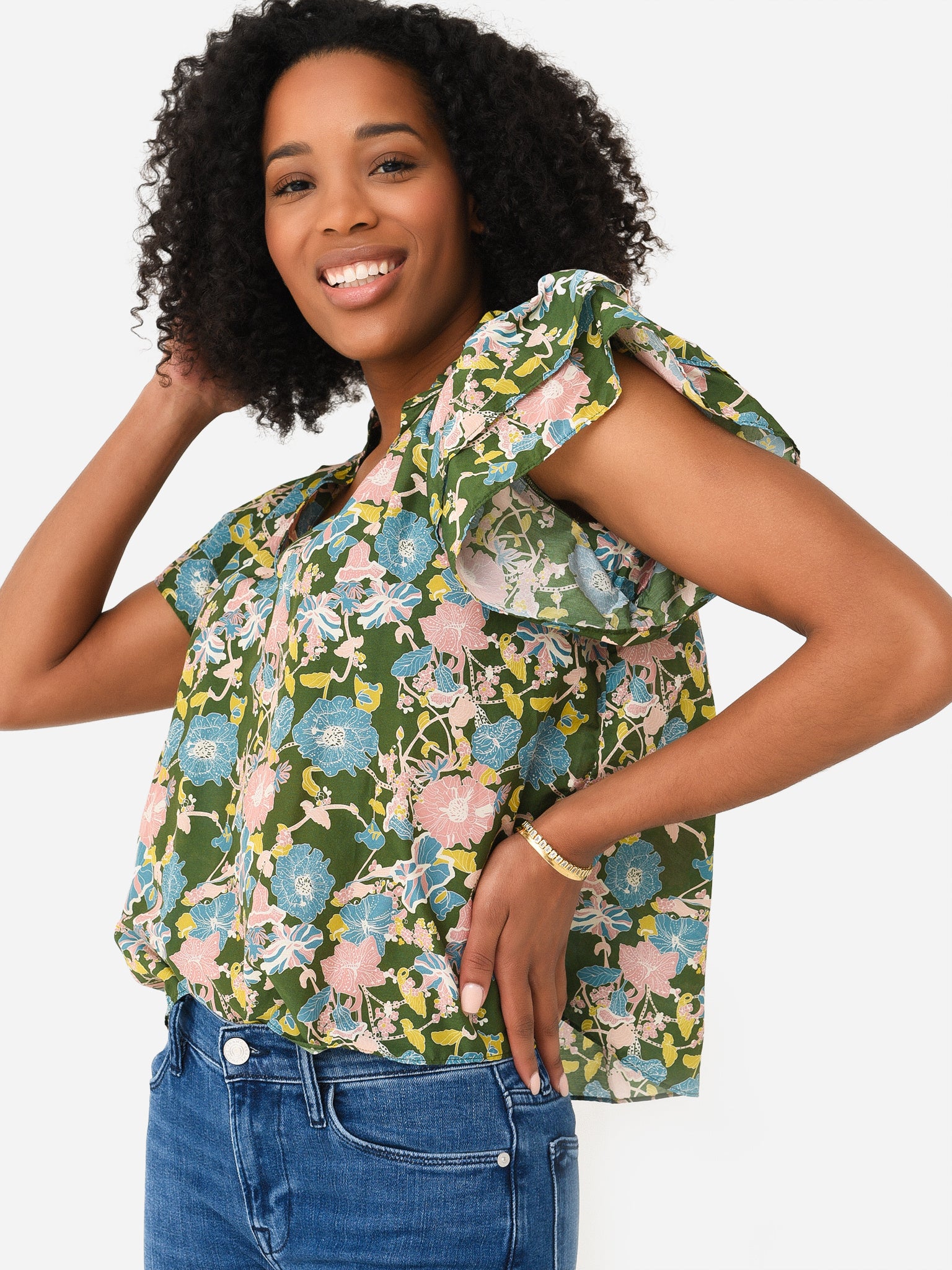 Trovata Women's Clover Blouse - Saint Bernard