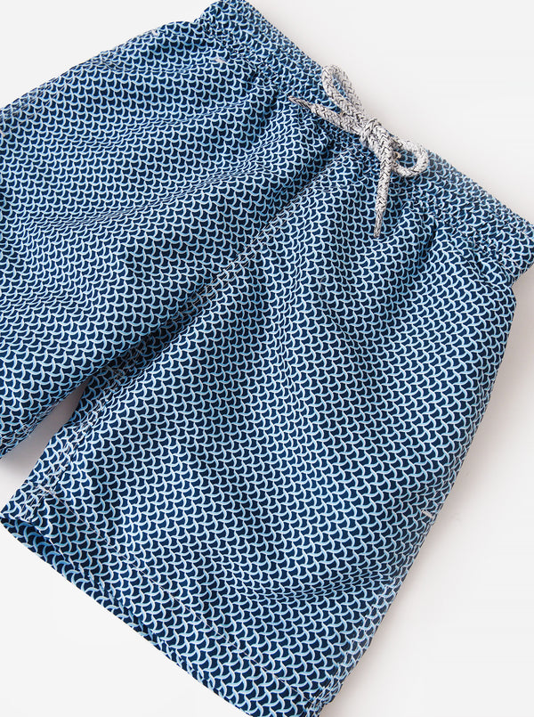 Michael Swimwear Boys' Wave Print Swim Trunk#N# #N# #N# - Saint Bernard