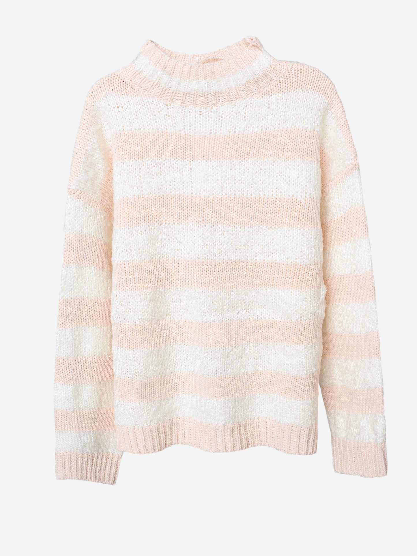 Sadie & Sage Girls' Stripe Mock Neck Sweater – saintbernard.com