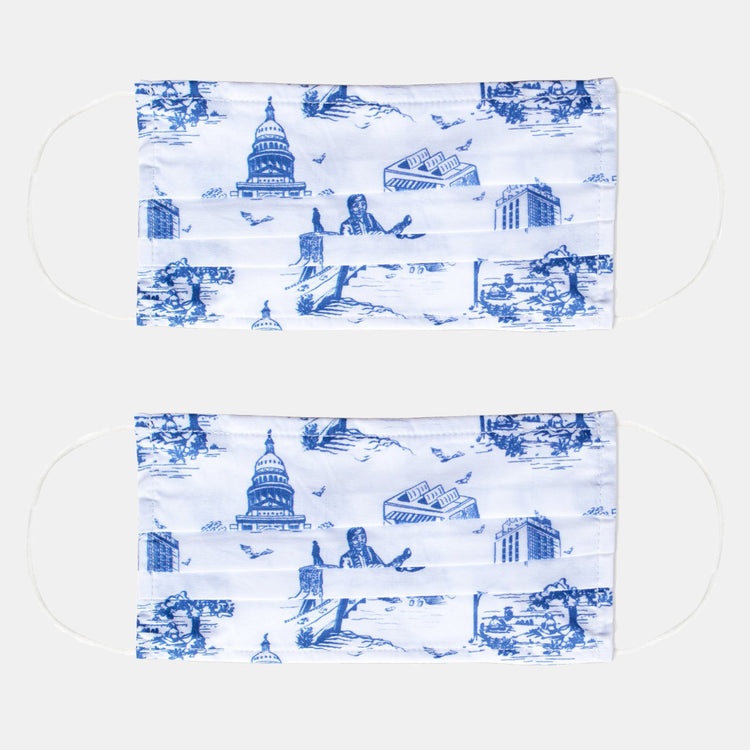 Katie Kime Toile Face Mask – Saint Bernard