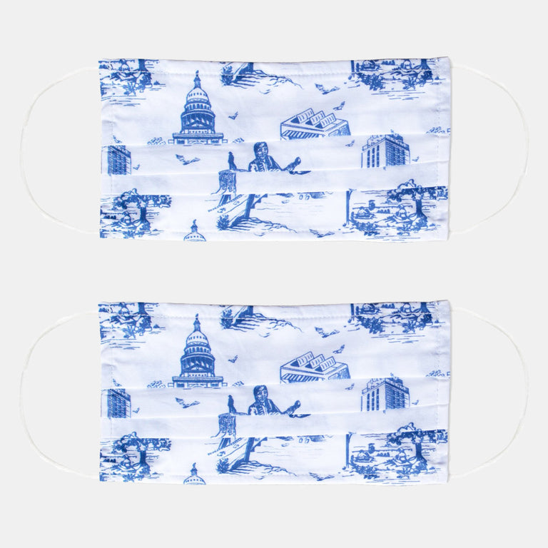 Katie Kime Toile Face Mask – Saint Bernard