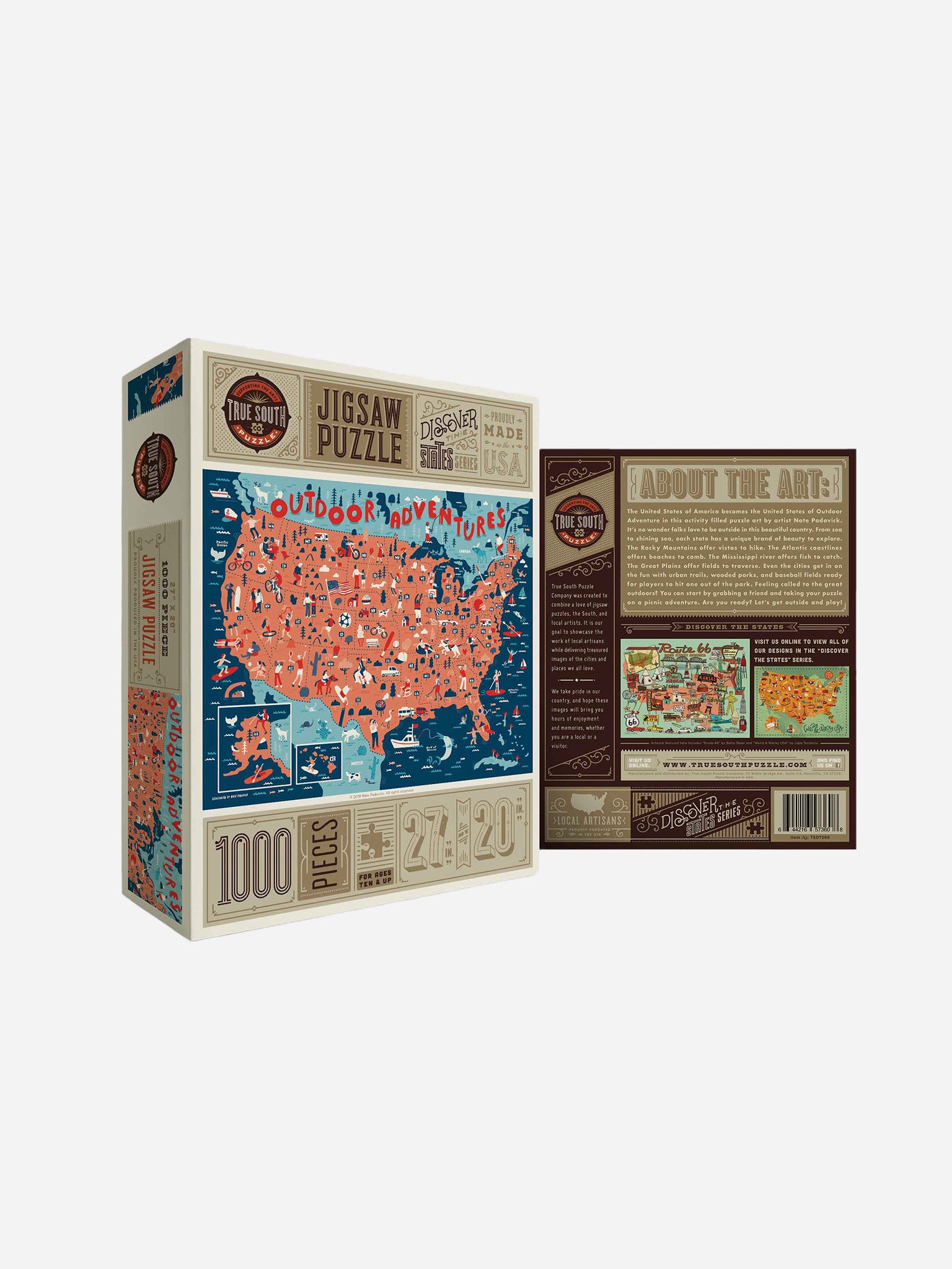 True South Puzzle Outdoor Adventures Jigsaw Puzzle | $25.00 | Saint Bernard