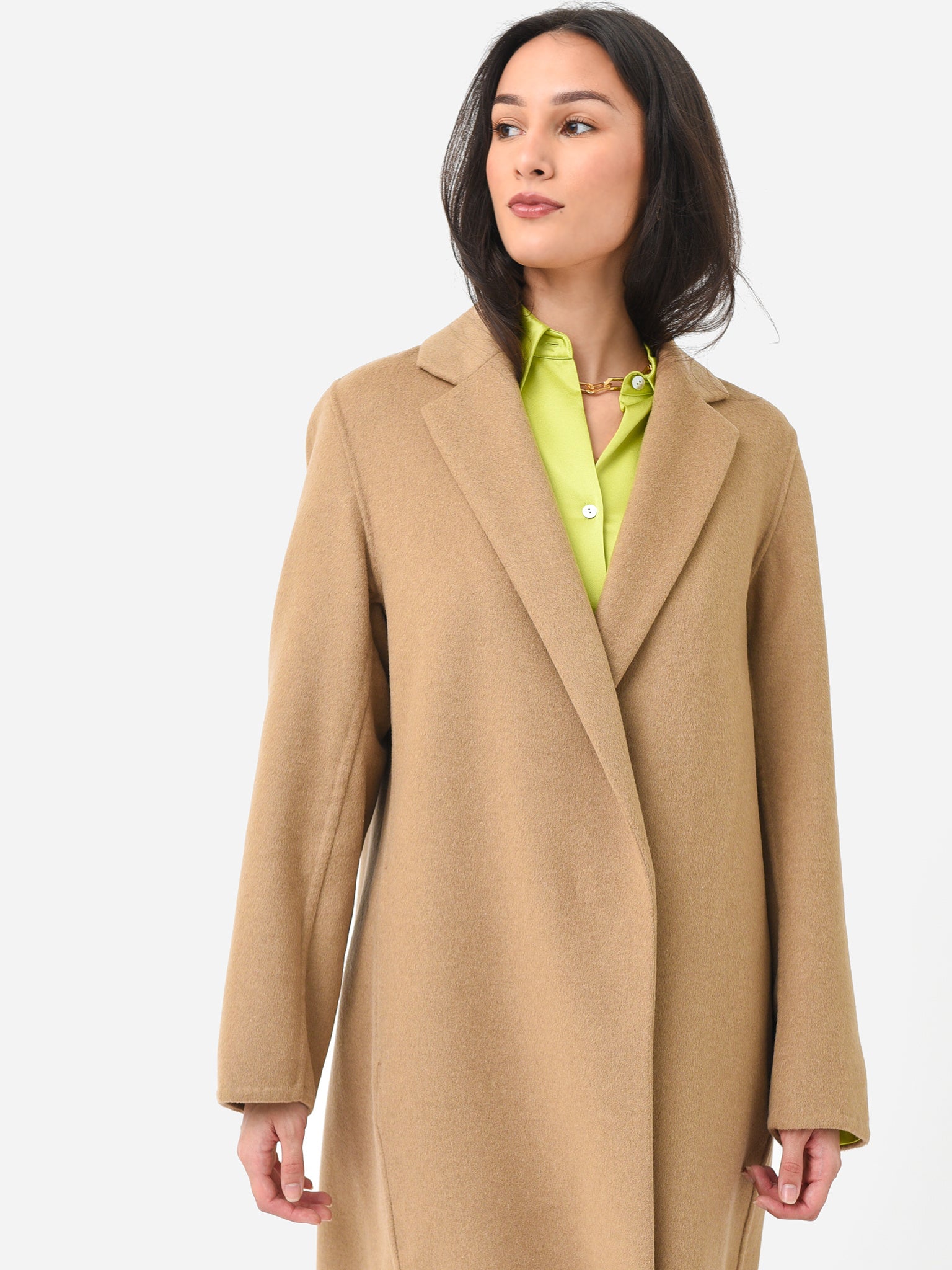 Vince Women's Classic Straight Coat - Saint Bernard