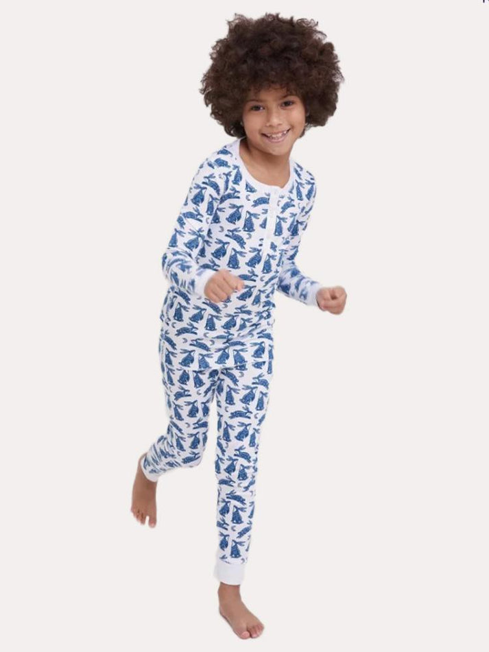 Roller Rabbit Kids' Batik Bunny Pajama Set | $65.00 | Saint Bernard