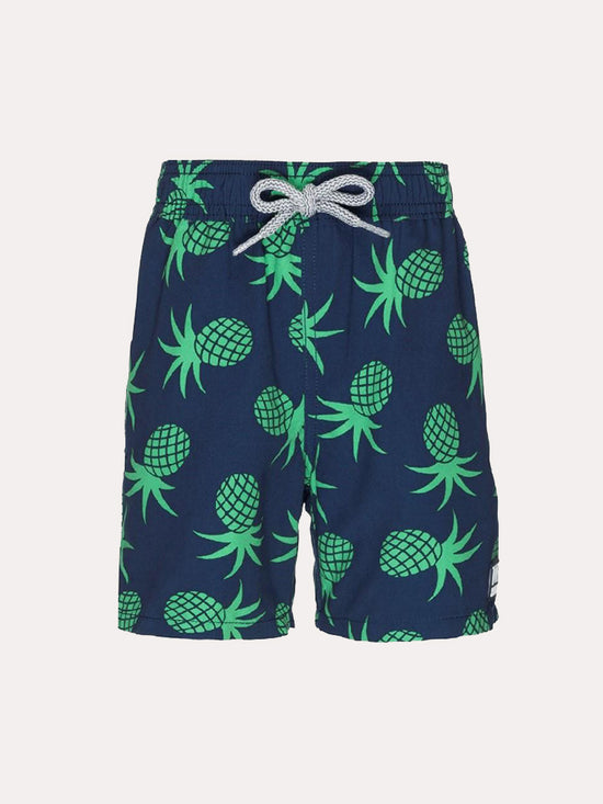 Tom & Teddy Boys' Irish Green Pineapples Swim Trunks | $59.95 | Saint ...