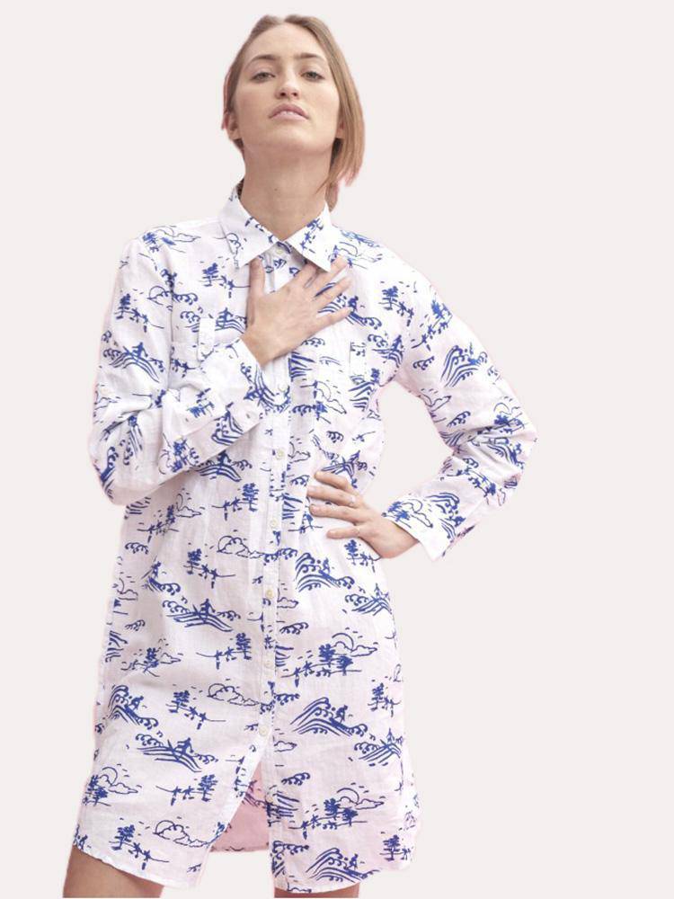 Roller Rabbit Surf Toile Shirt Dress#N# #N# #N# - Saint Bernard